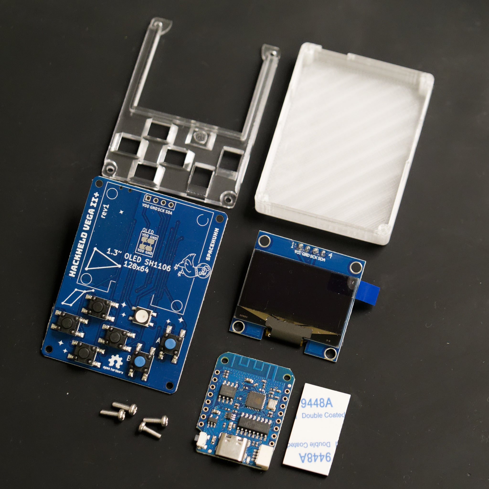 HackHeld Vega II+ DIY Solder Kit – Spacehuhn